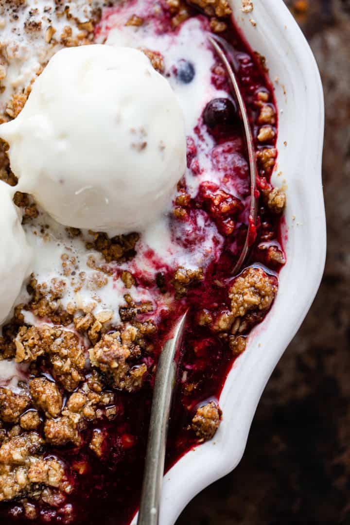 The Best Homemade Quick and Easy Fruit Crumble - Savvy Bites