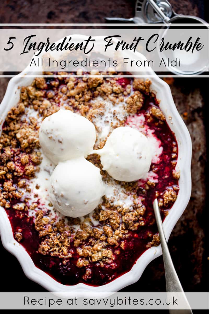 Buttery Oat Topped Fruit Crumble Recipe - Savvy Bites