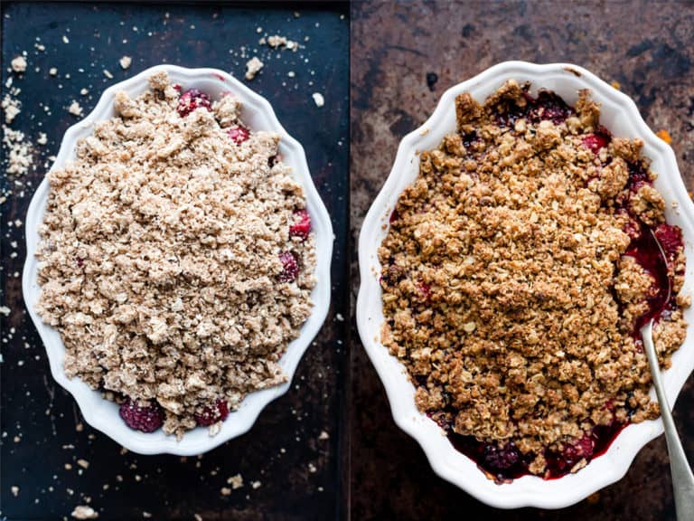The Best Homemade Quick and Easy Fruit Crumble - Savvy Bites