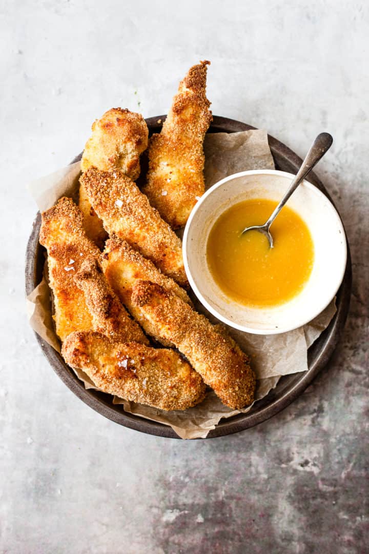 Crispy Oven Baked Chicken Goujons - Savvy Bites