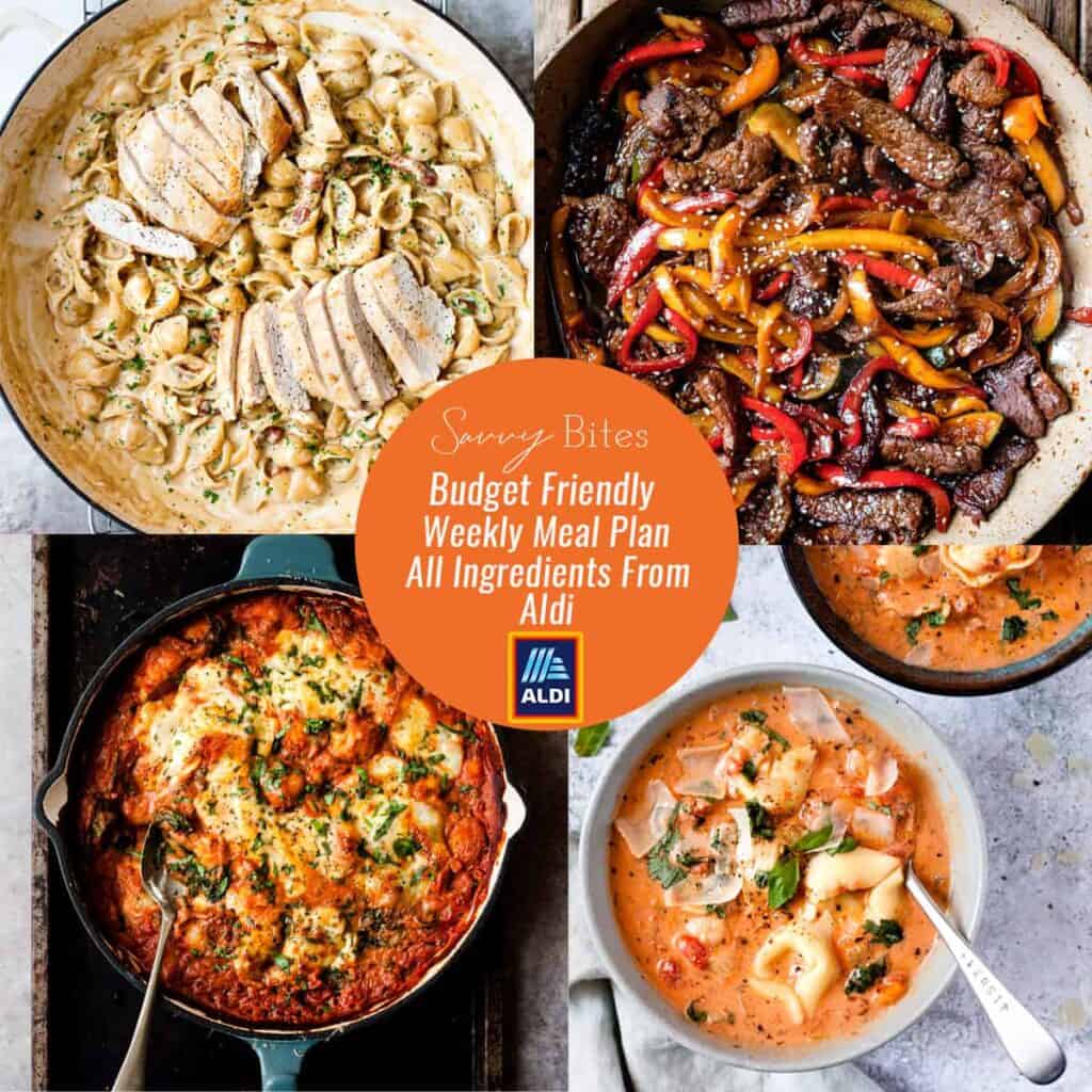 Aldi Budget Meal Plan 166 - Savvy Bites