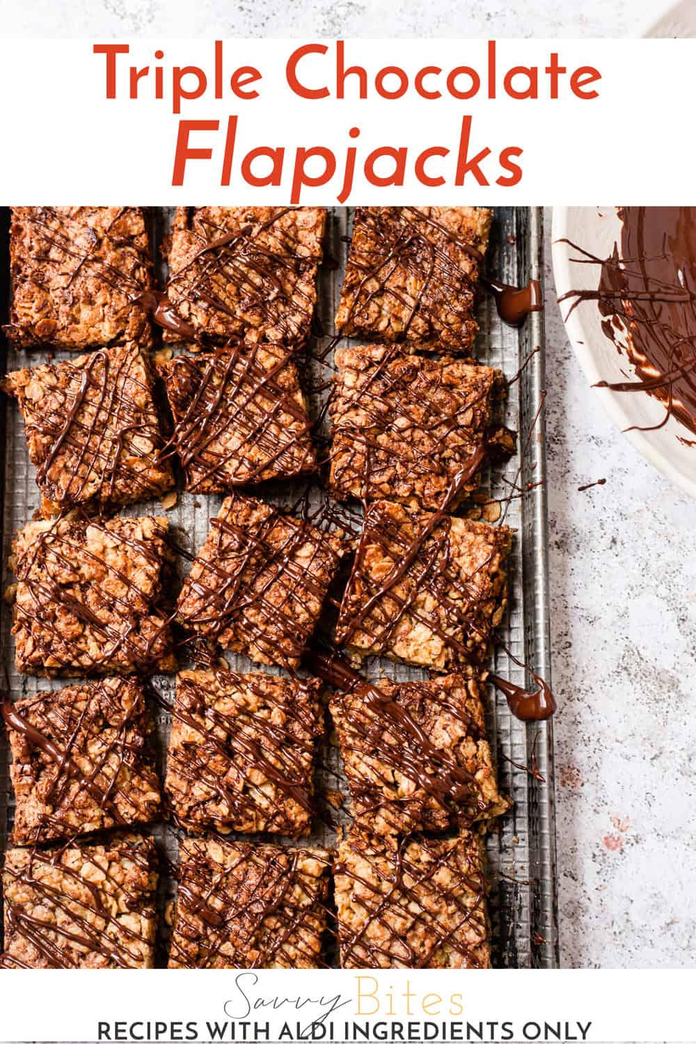 Soft and Chewy Chocolate Flapjacks - Savvy Bites