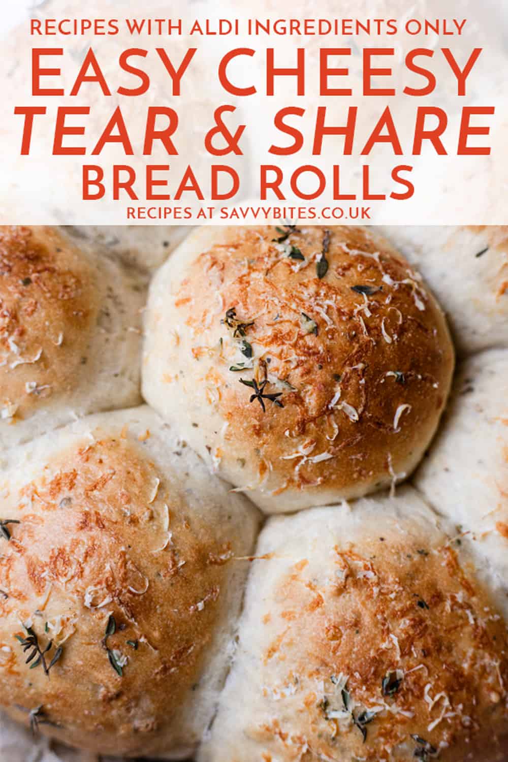 Easy Cheesy Tear And Share Bread Recipe (Aldi Ingredients) - Savvy Bites