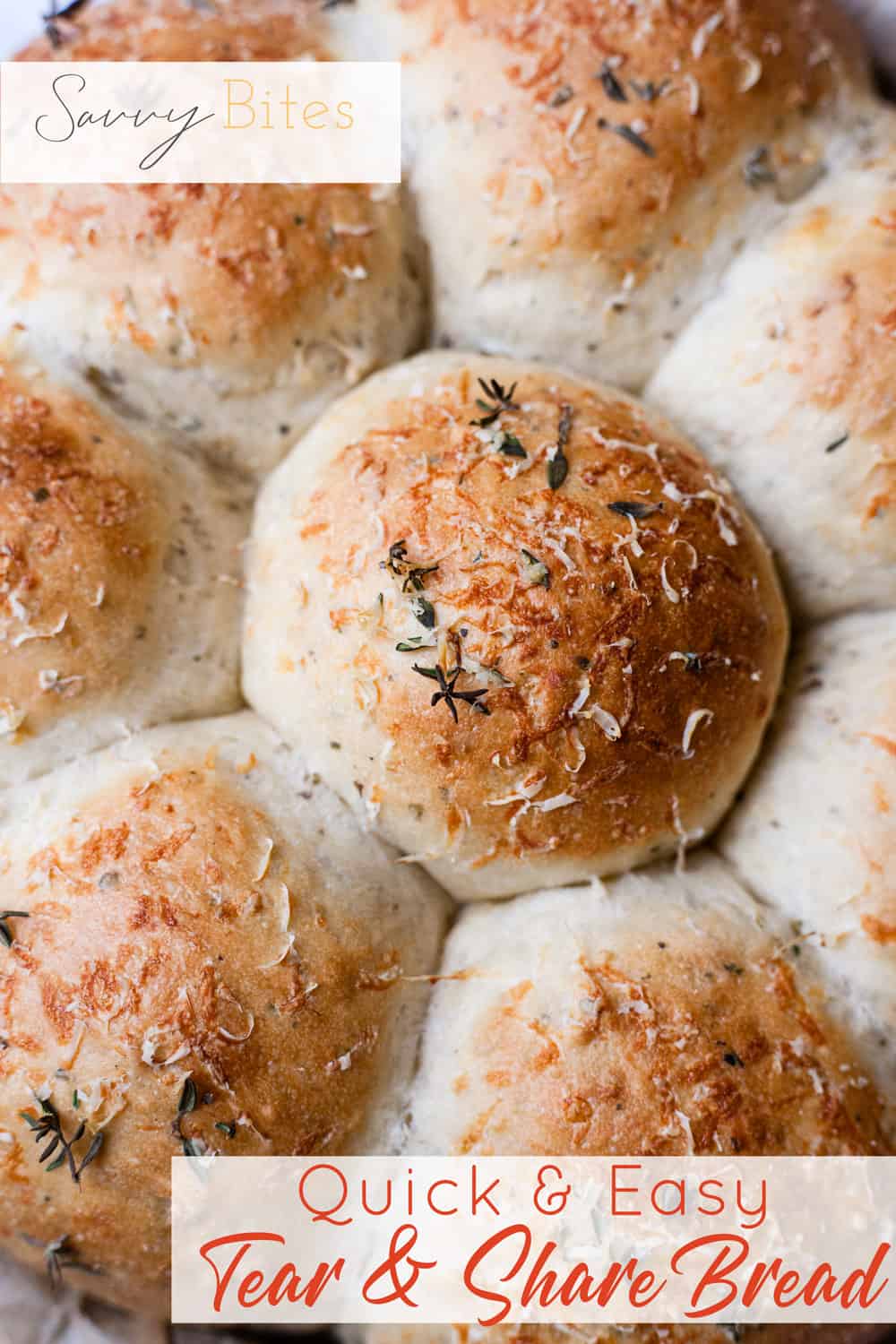 Easy Cheesy Tear And Share Bread Recipe (Aldi Ingredients) - Savvy Bites