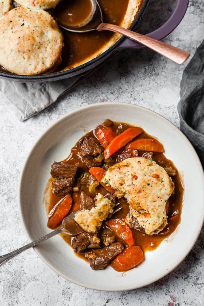 Beef Cobbler With Cheddar Scones (Aldi Ingredients Only) - Savvy Bites