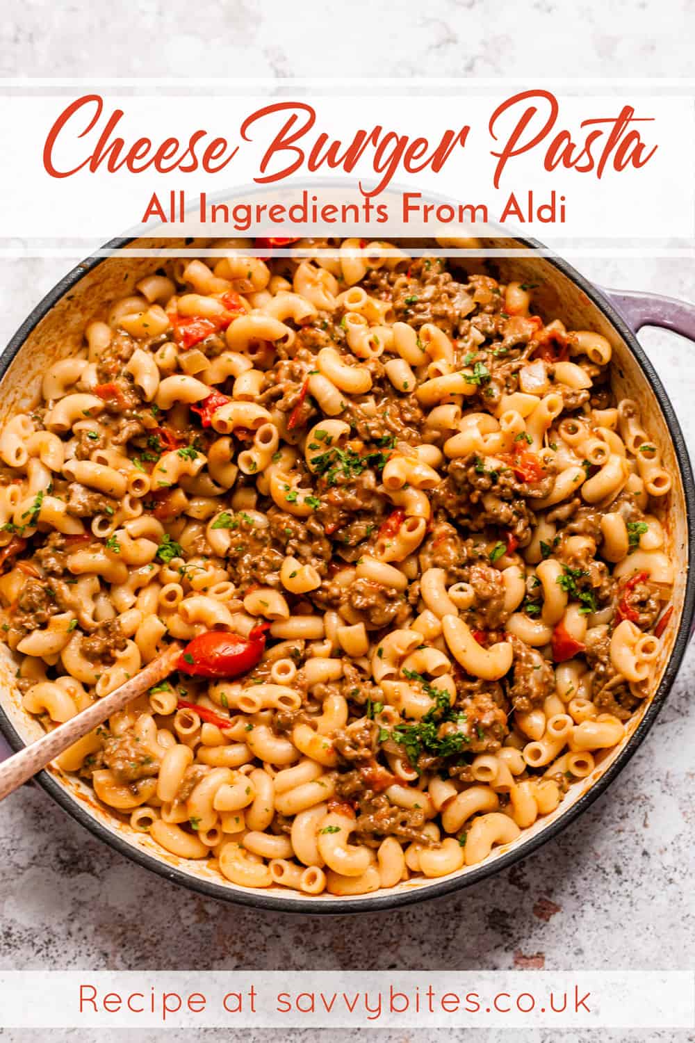 Easy Cheeseburger Pasta (Aldi ingredients only) - Savvy Bites