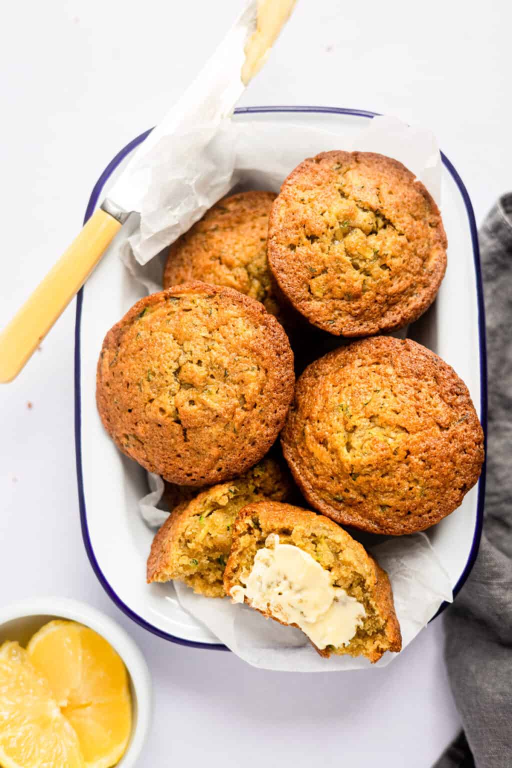 Healthy Lemon Courgette Muffins (Zucchini Muffins) - Savvy Bites