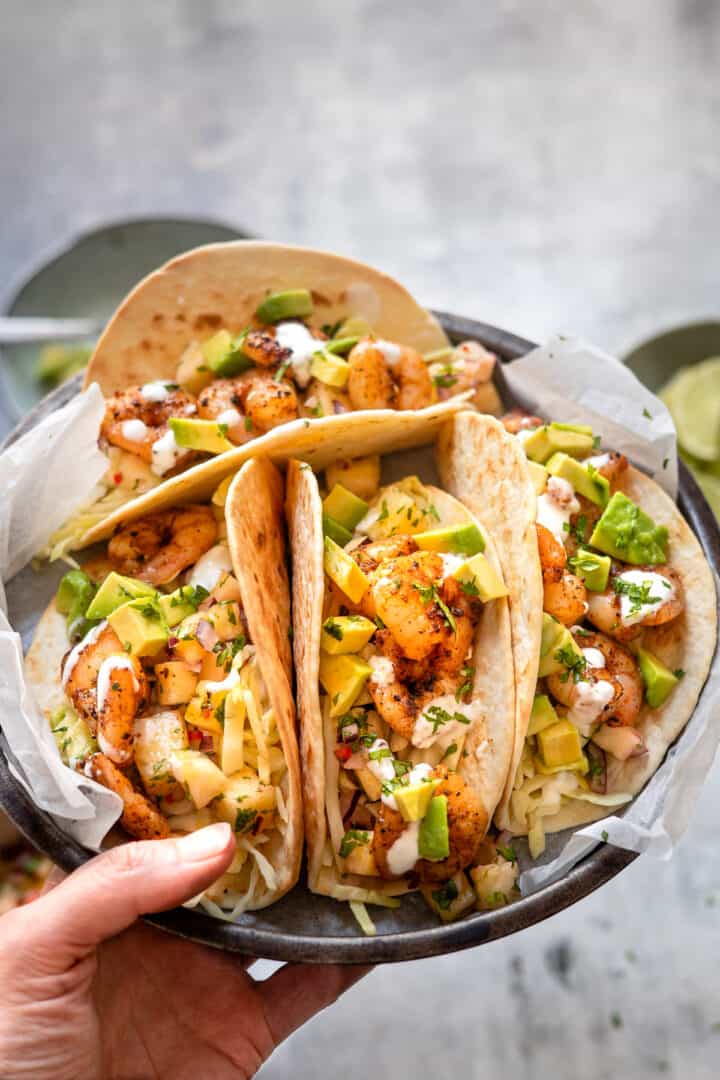 The Easiest Cajun Spiced Prawn Tacos (Aldi Ingredients) - Savvy Bites