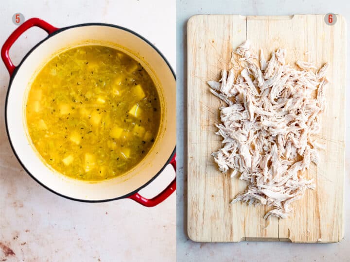 Easy Creamy Leek and Chicken Soup - Savvy Bites