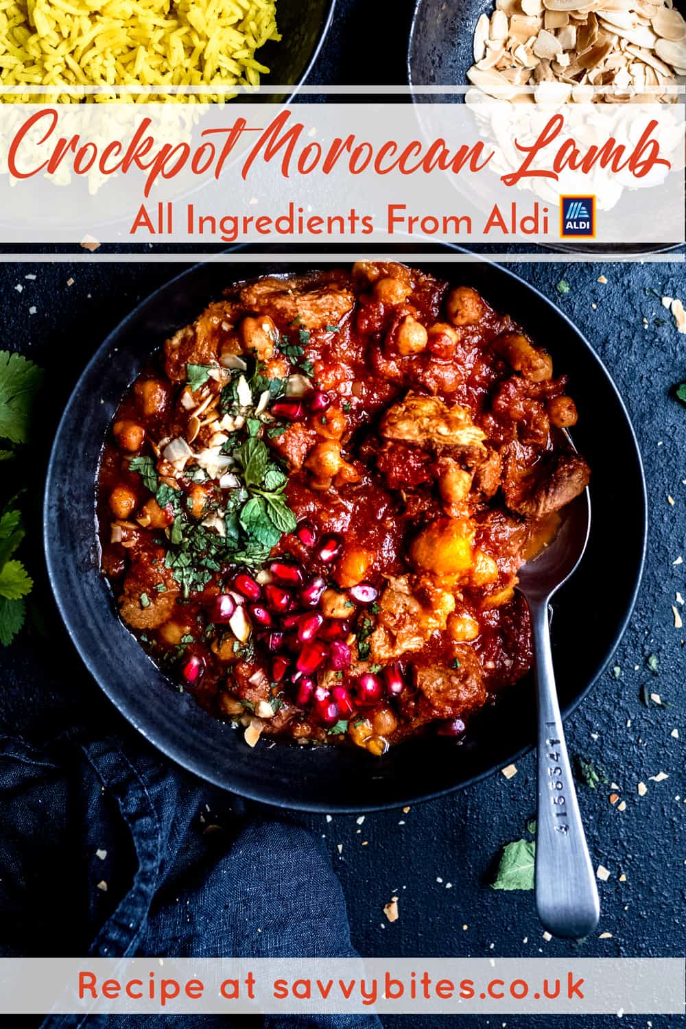 Rich and Tender Easy Slow Cooker Lamb Tagine - Savvy Bites