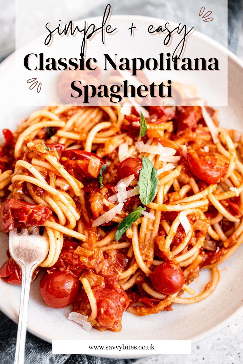 Easy 30 Minute Pasta Napolitana - Savvy Bites
