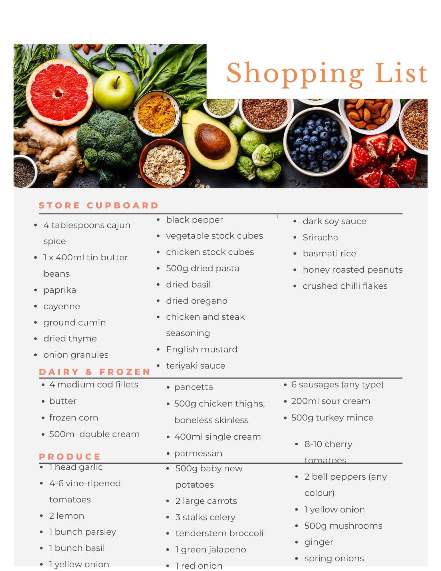 Budget Meal Plan With Free Shopping List Week 84 Savvy Bites Budget Meal Plan With Free Shopping List Week 84 Savvy Bites