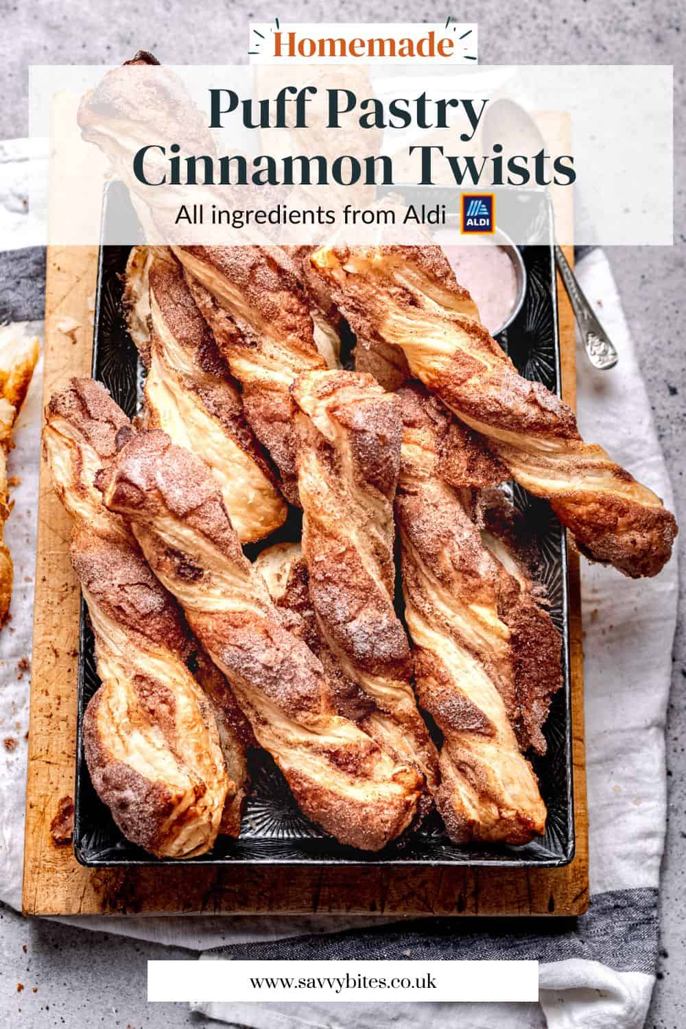 THE BEST Easy Cinnamon Puff Pastry Twists - Savvy Bites