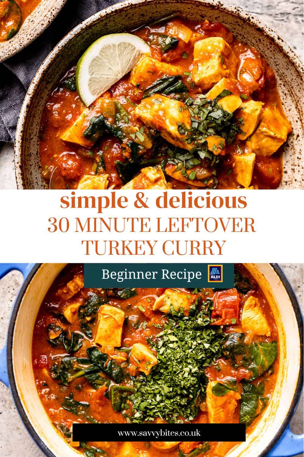 The BEST Easy Leftover Turkey Curry - Savvy Bites