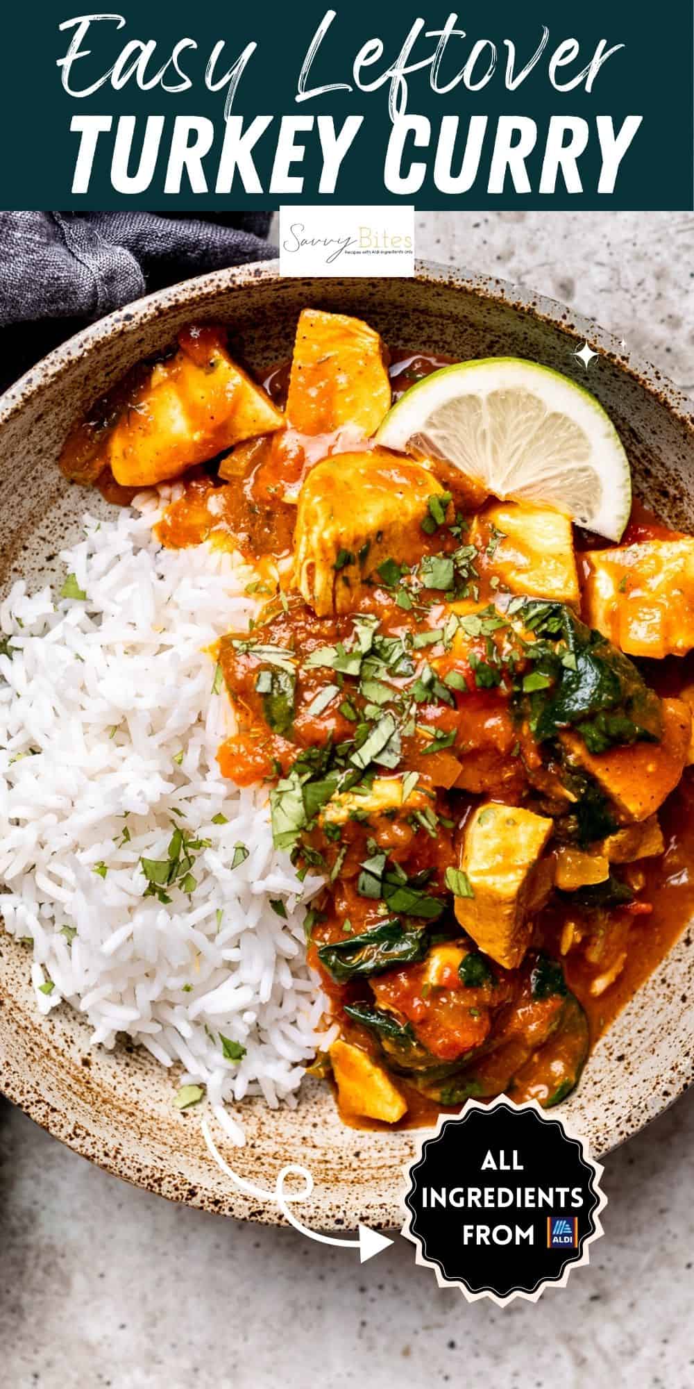 The BEST Easy Leftover Turkey Curry - Savvy Bites