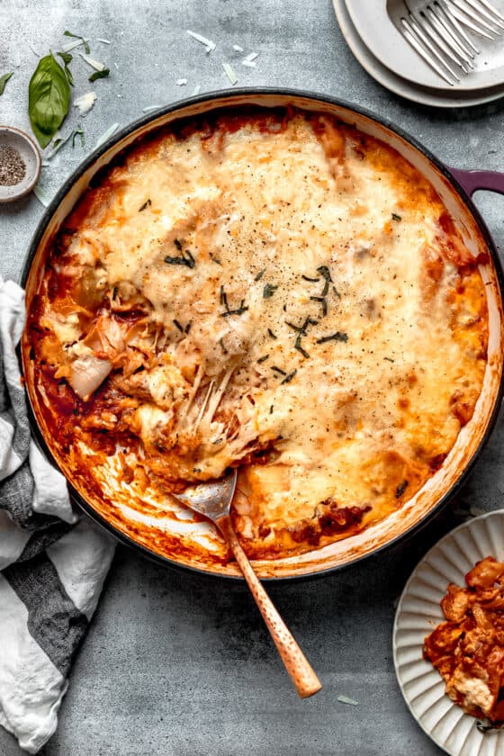 The Best Easy One-Pot Lasagna - Savvy Bites