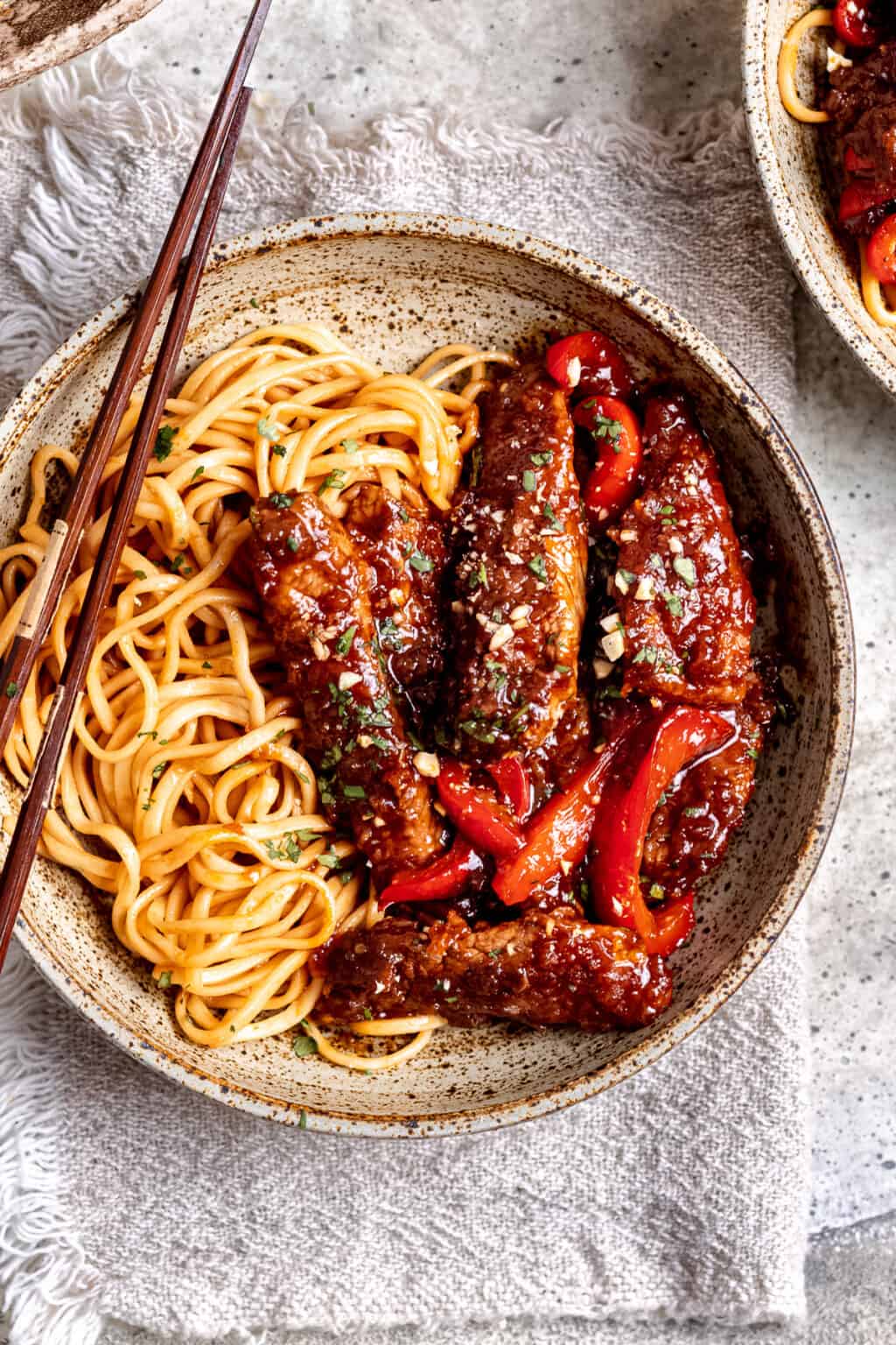 30-Minute Easy Sticky Crispy Chilli Beef - Savvy Bites