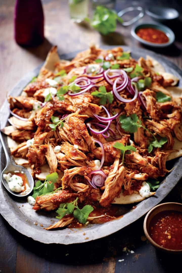 The Best Slow Cooker BBQ Pulled Chicken - Savvy Bites