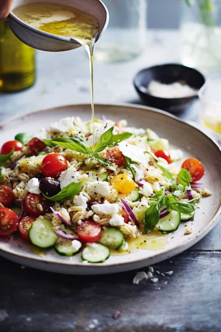 Easy Mediterranean Rice Salad - Savvy Bites