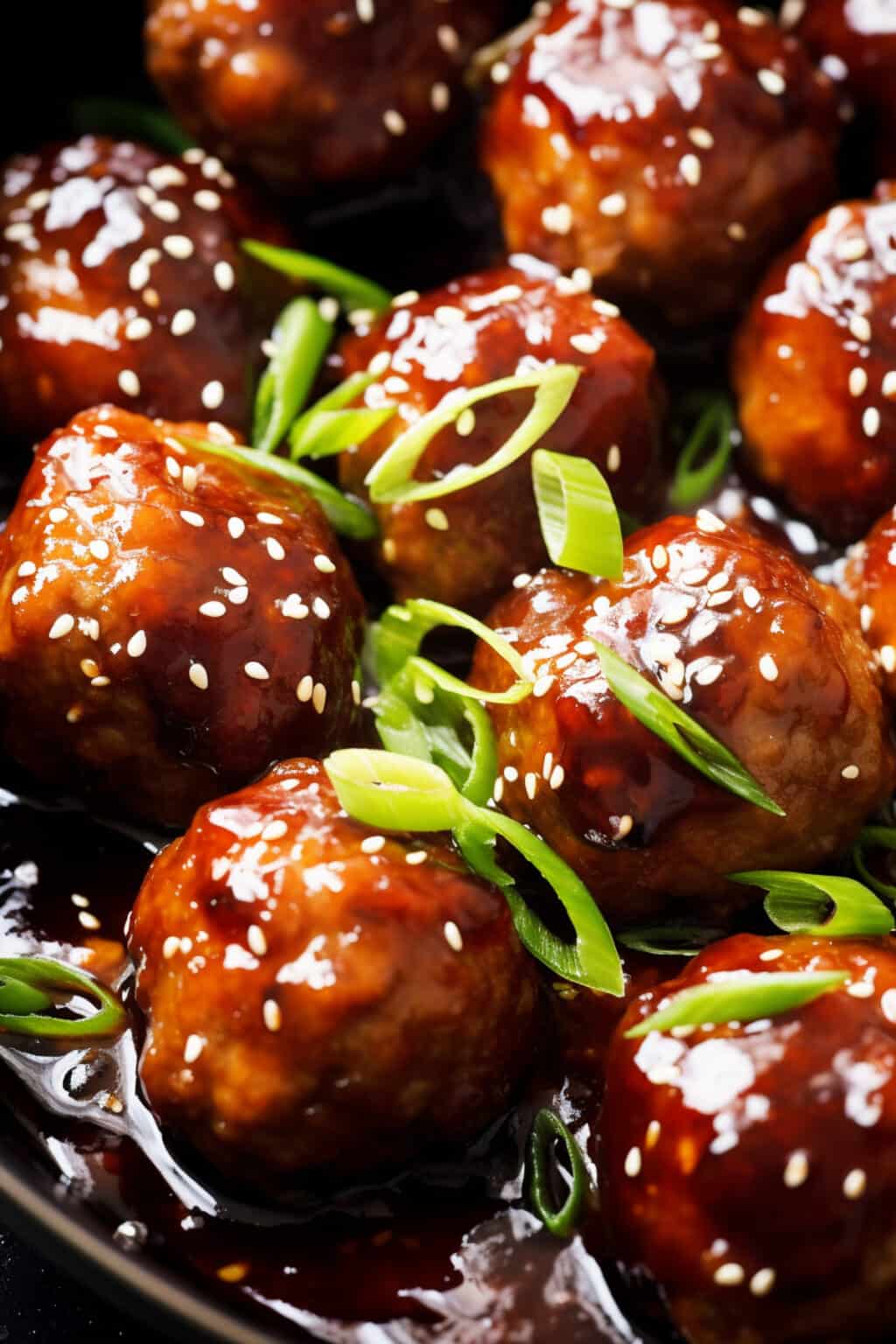 Easy Asian Meatballs With Sticky Ginger Glaze - Savvy Bites
