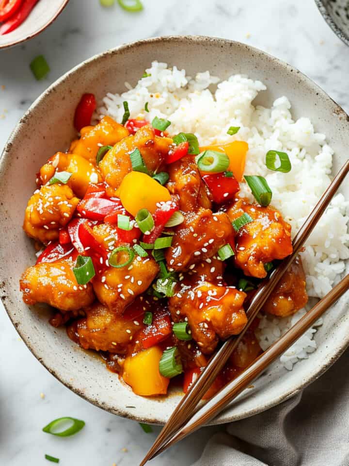 Easy & Crispy Sticky Chicken - Savvy Bites