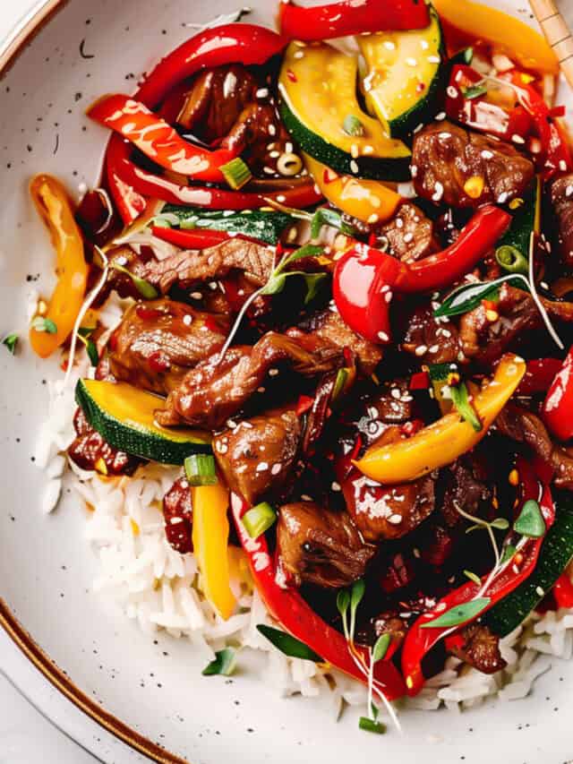 30-Minute Easy Sticky Crispy Chilli Beef - Savvy Bites