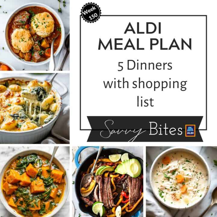 Aldi £25 Weekly Meal Plan- Week 1 - Savvy Bites