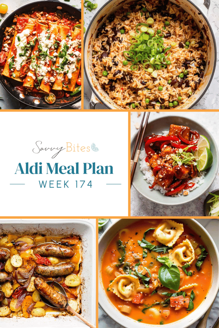 Aldi Budget Meal Plan 174 - Savvy Bites