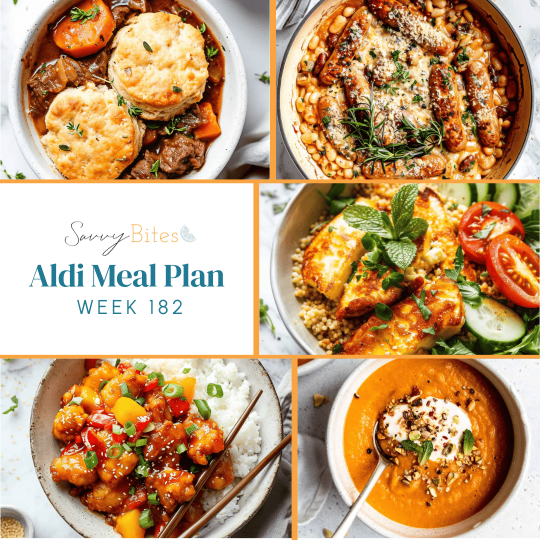 Aldi Budget Meal Plan 182 - Savvy Bites
